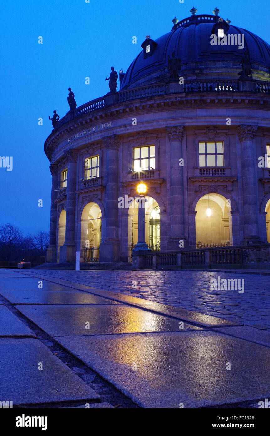 bode museum in berlin at night Stock Photo - Alamy