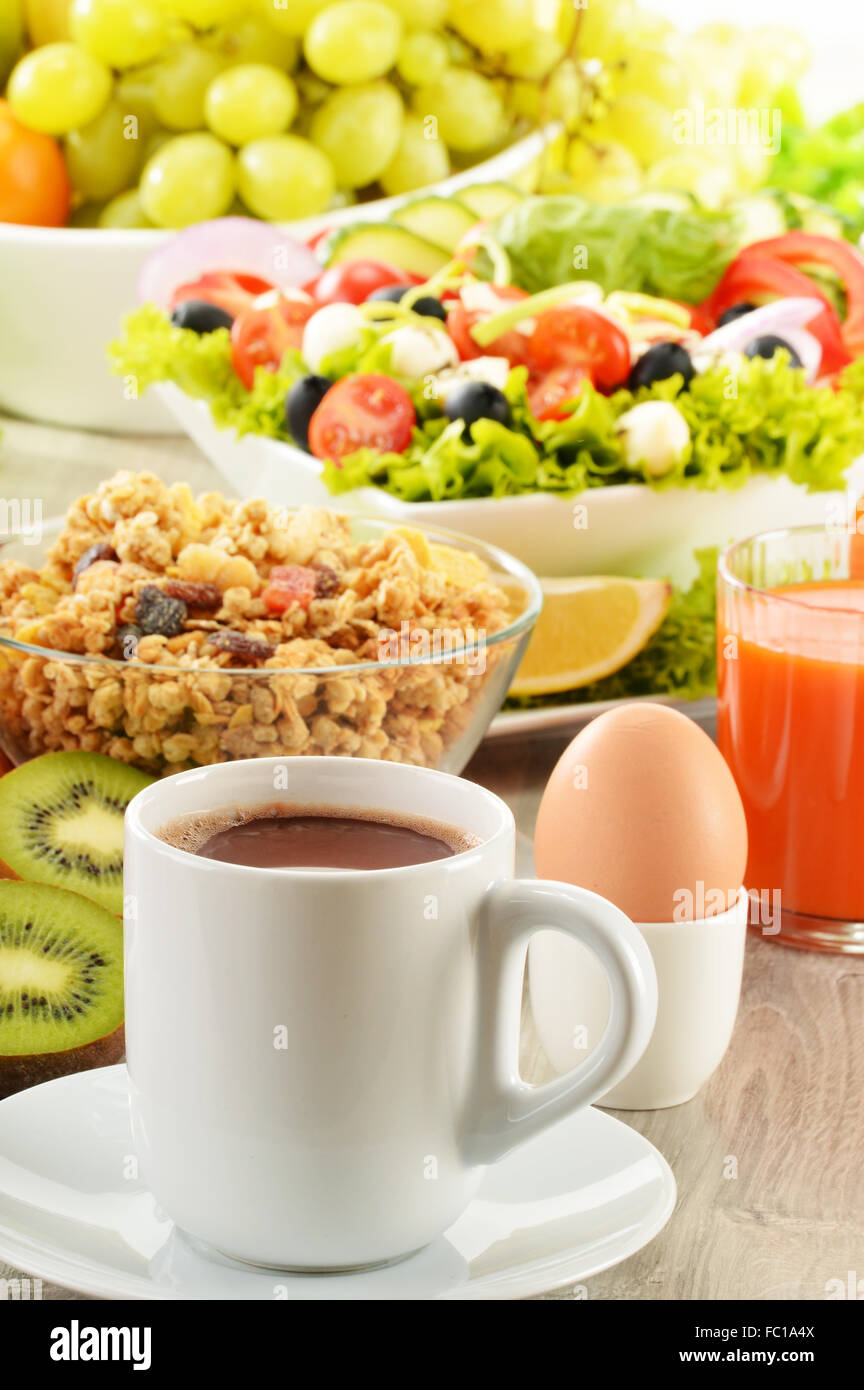 Breakfast with coffee Stock Photo - Alamy