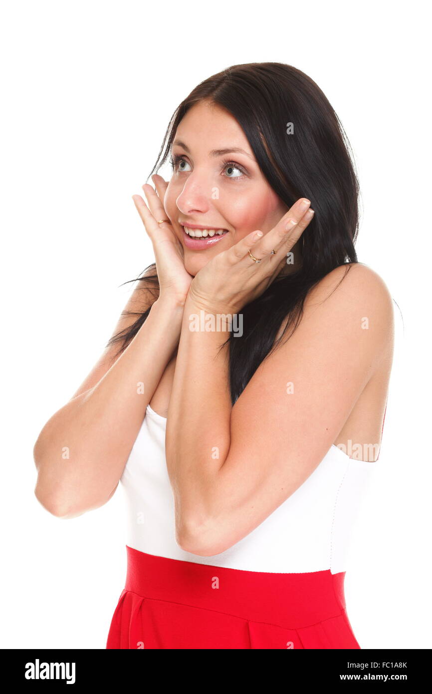 Hands over mouth hi-res stock photography and images - Alamy
