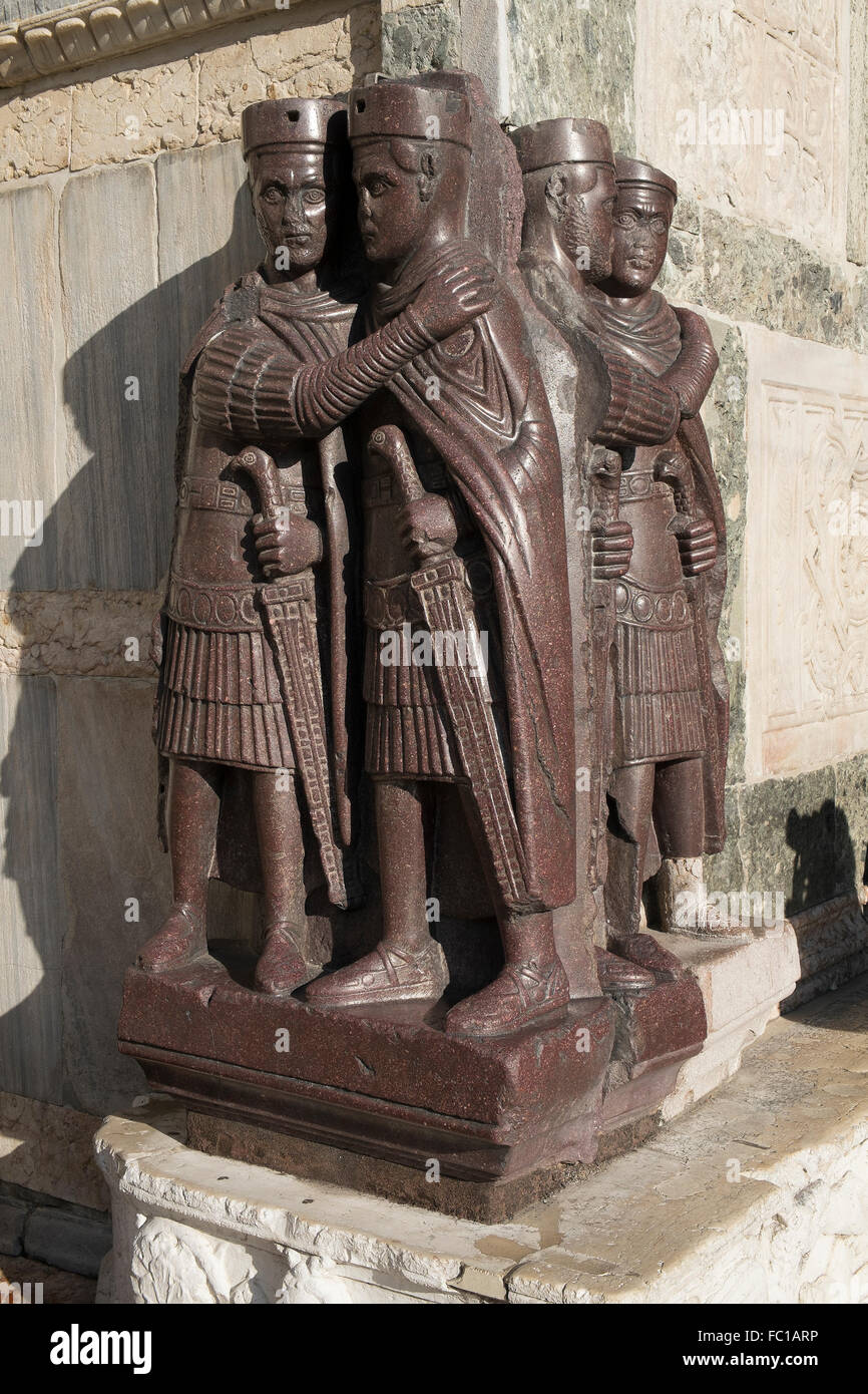 the Portrait of the Four Tetrarchs in Venice Stock Photo - Alamy