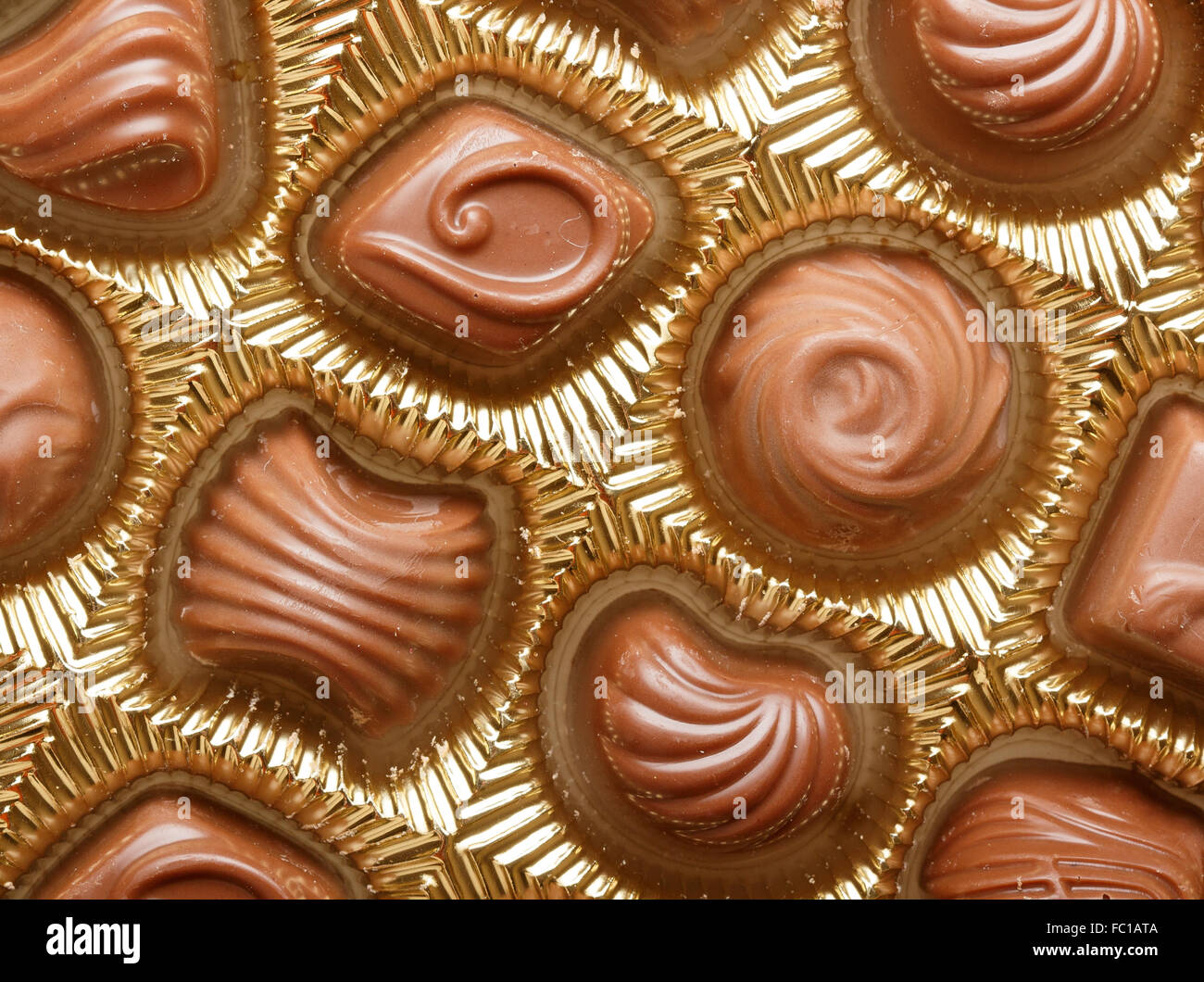 Chocolate sweets close up Stock Photo - Alamy