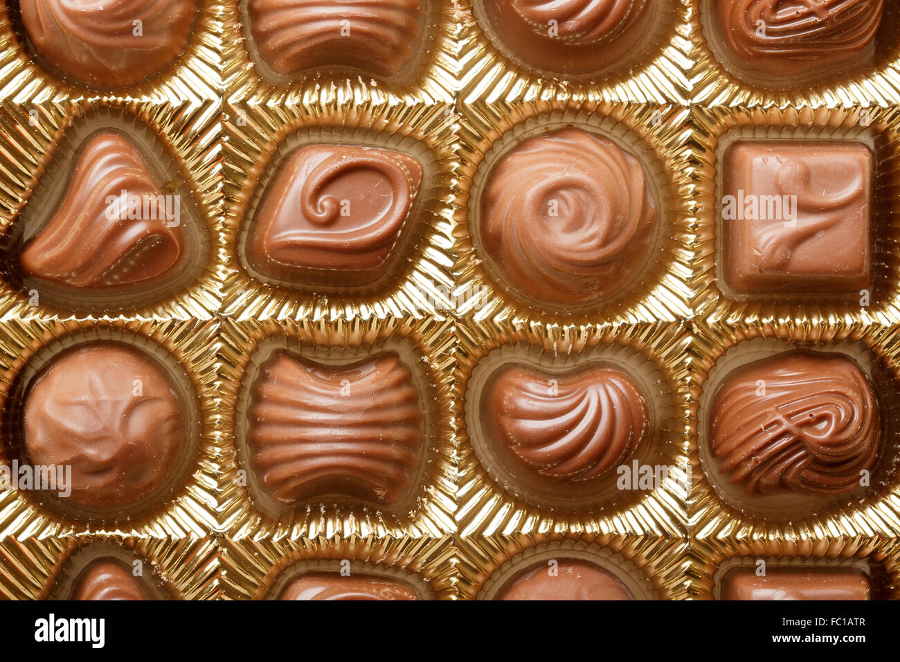 Chocolate sweets close up Stock Photo - Alamy