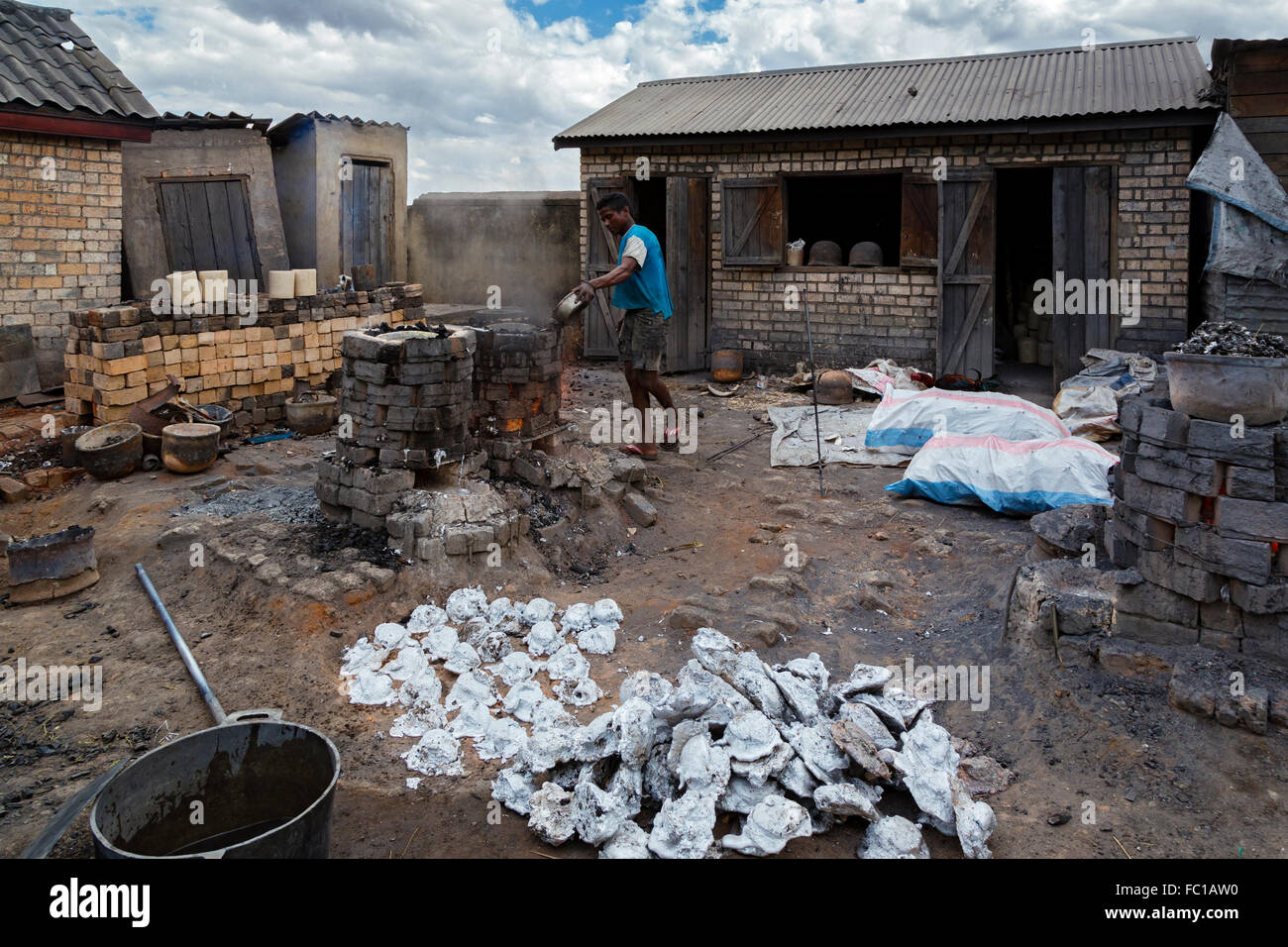National 7,Ambatolampy, Vakinankaratra region, aluminium smelter ...