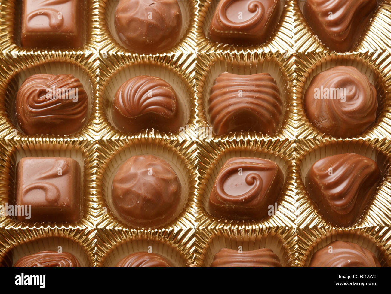 Chocolate sweets close up Stock Photo - Alamy