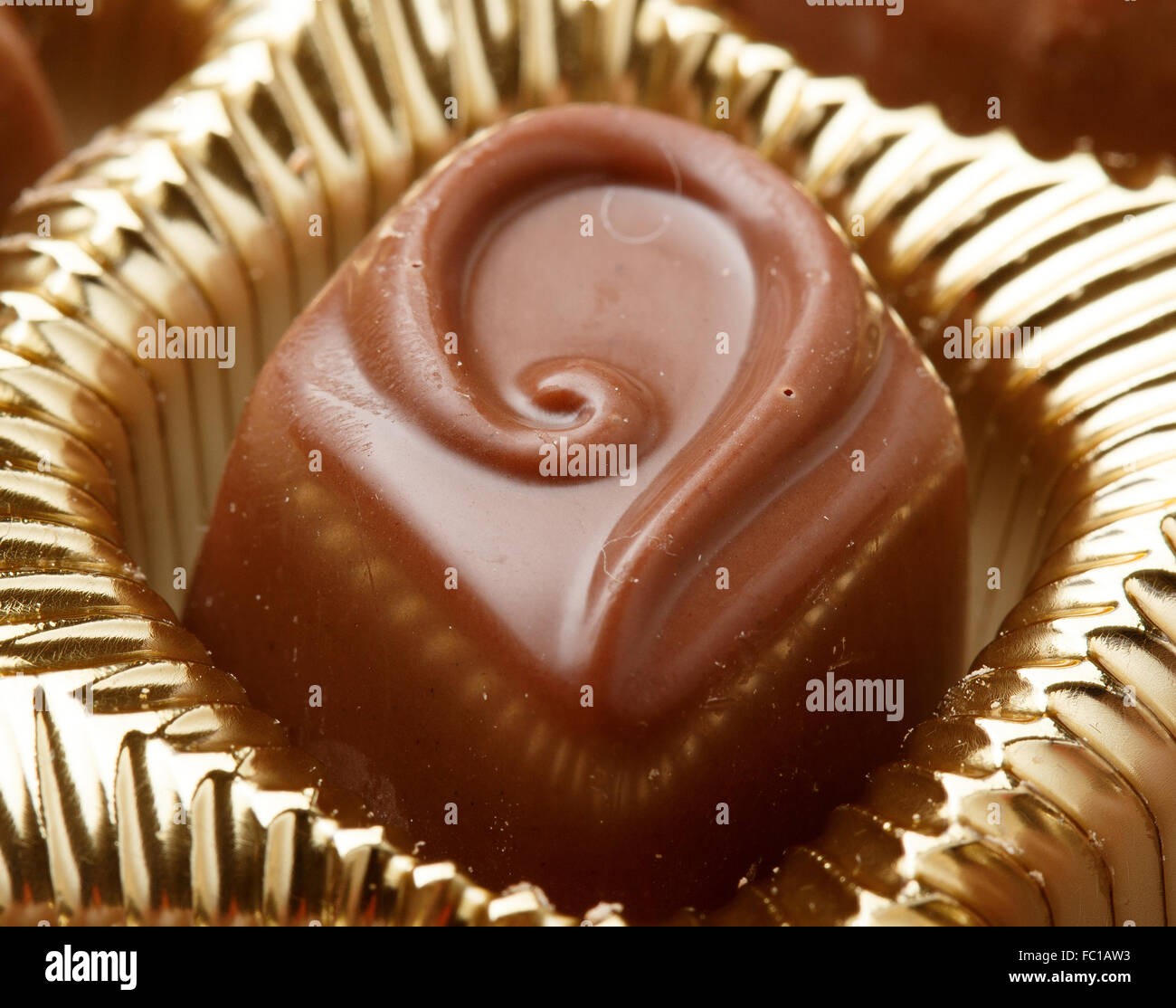 Chocolate sweets close up Stock Photo - Alamy