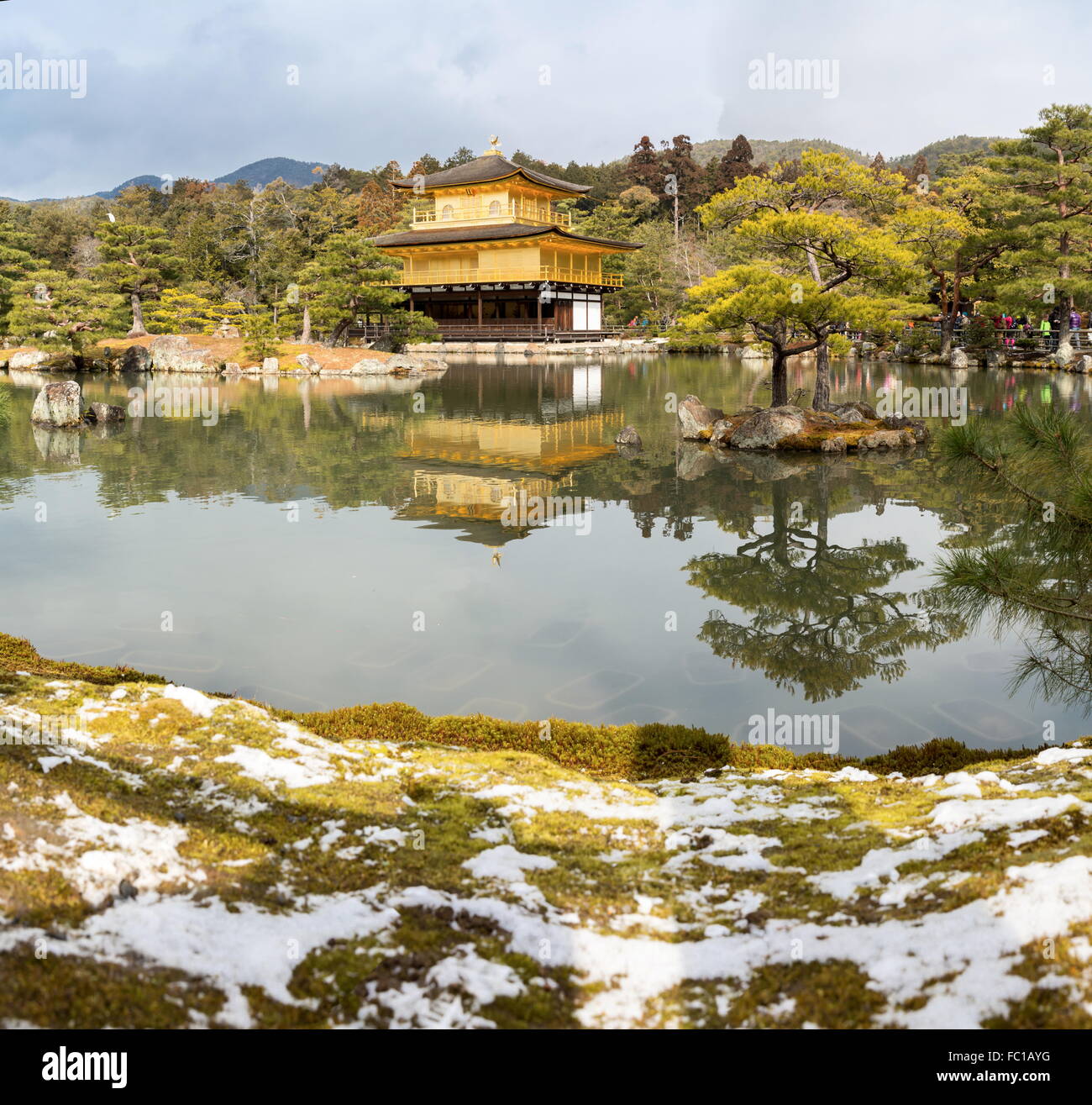 Kinkakuji Temple Snow Stock Photo - Alamy
