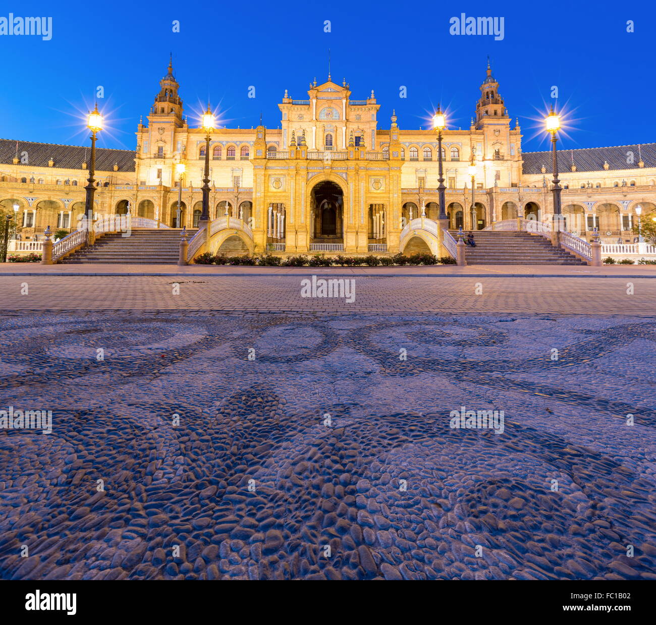 Panorama Espana Square Spain Stock Photo - Alamy