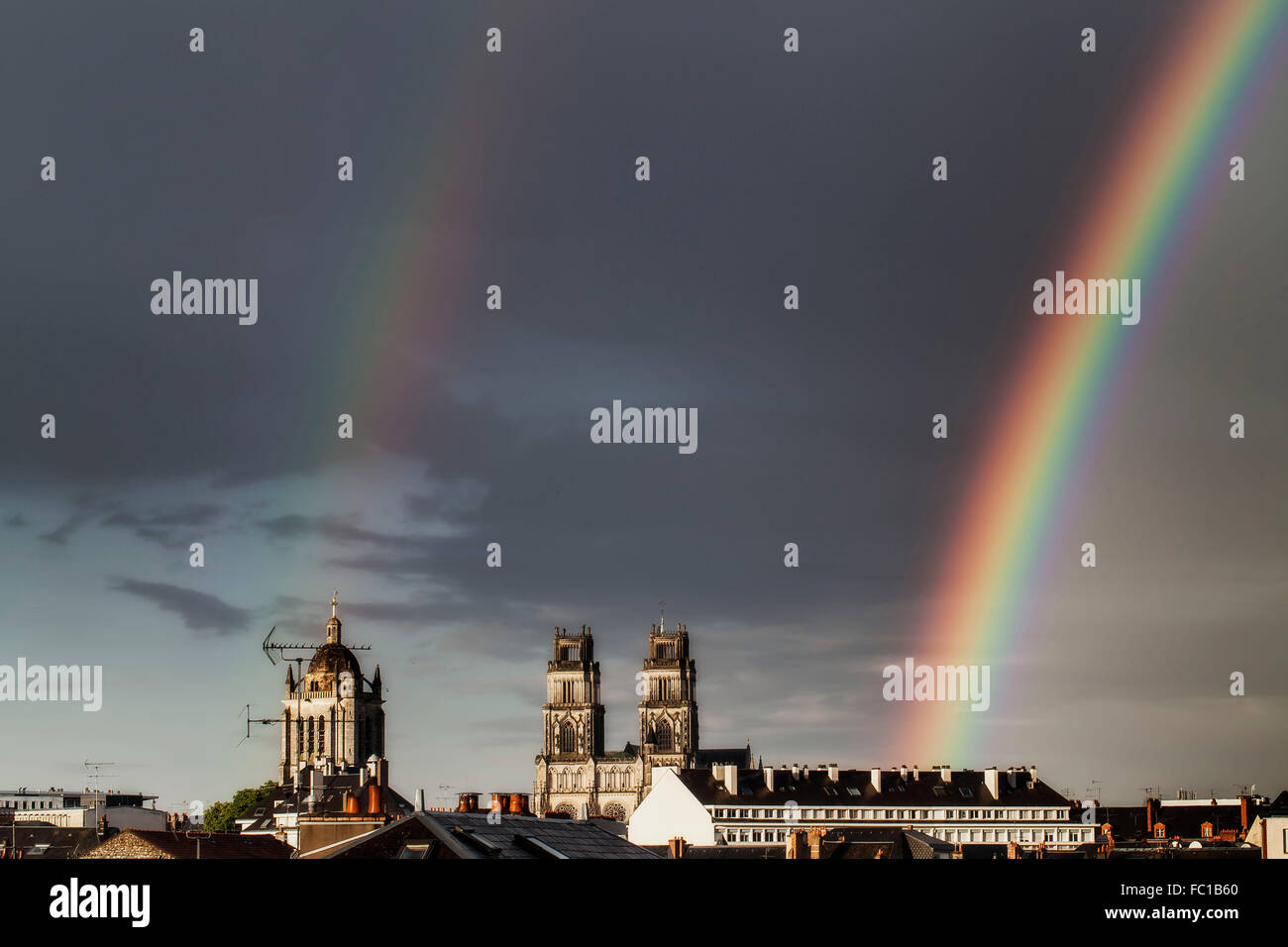 Rooftop rainbow hi-res stock photography and images - Alamy