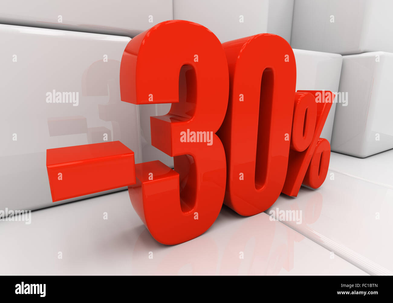 3D 30 percent Stock Photo - Alamy