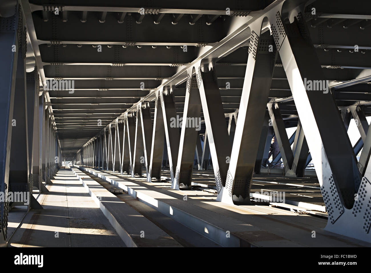 Inside the bridge Stock Photo - Alamy