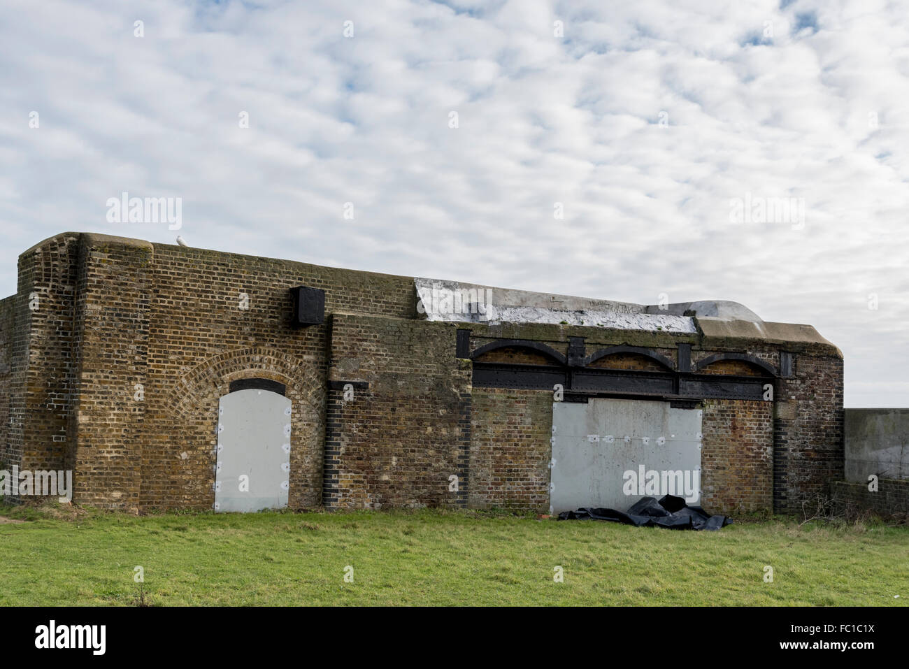 The landward side of the 1872-3 casement built to house an artillery ...