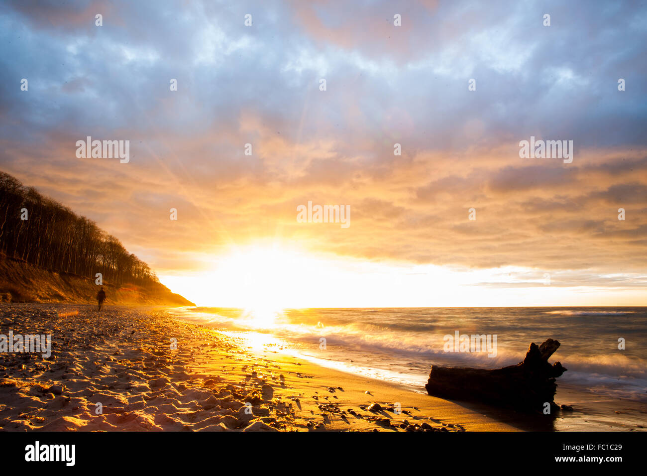 sunset baltic sea Stock Photo - Alamy