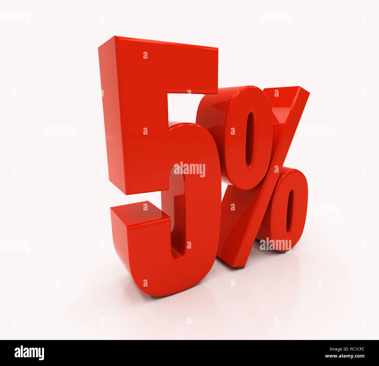 3D 5 percent Stock Photo - Alamy