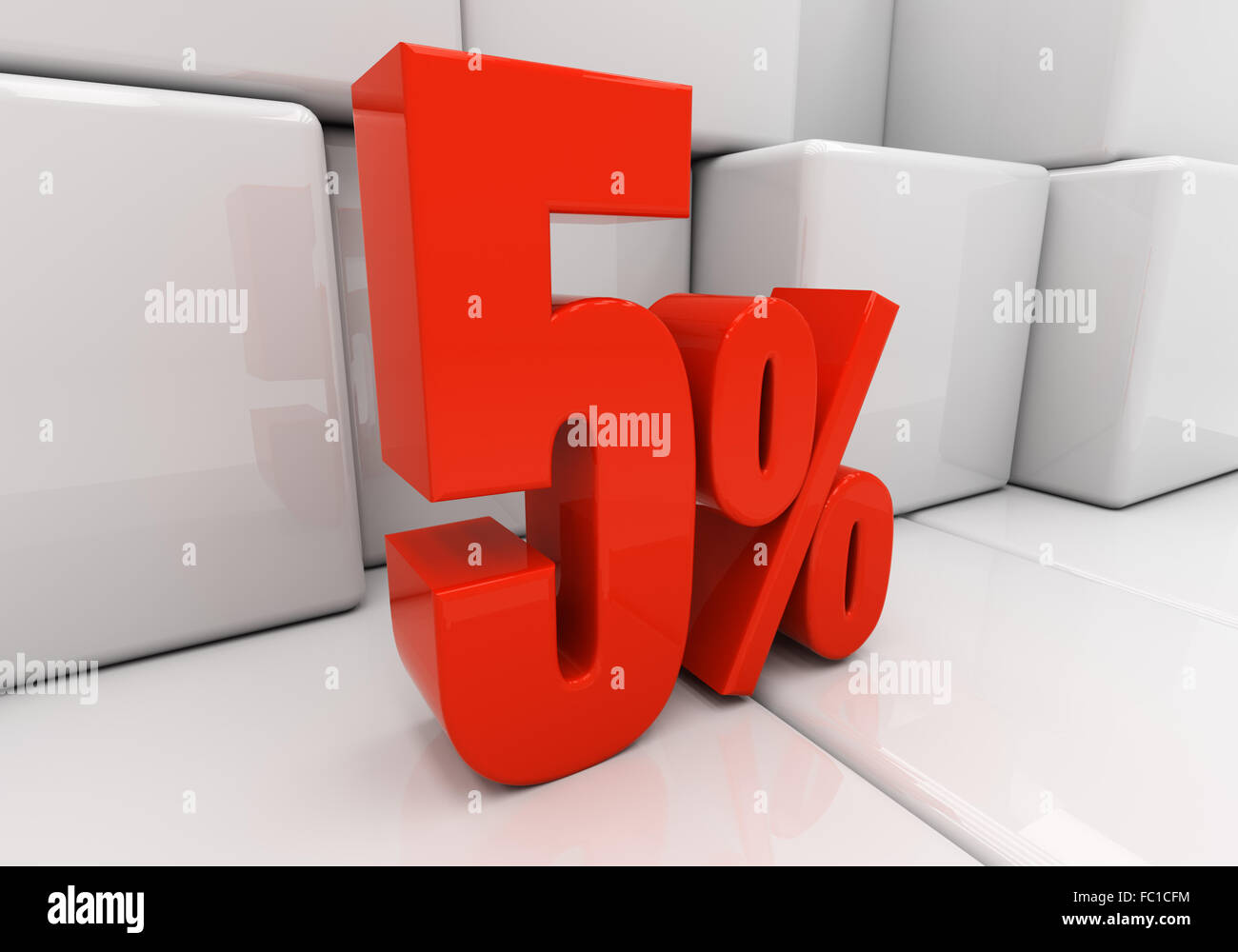 3D 5 percent Stock Photo - Alamy