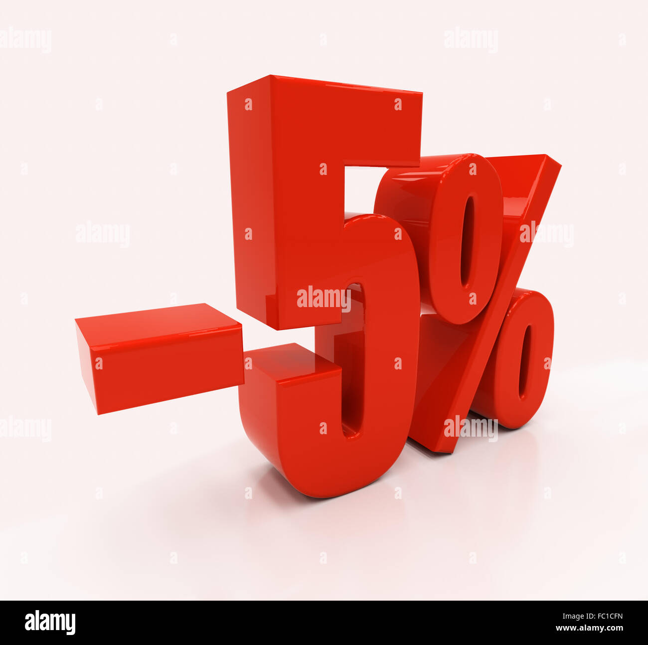 3D 5 percent Stock Photo - Alamy