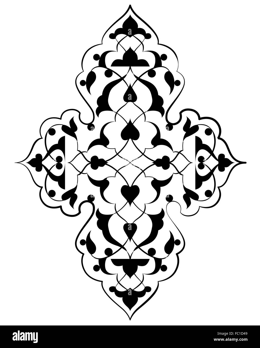 artistic ottoman pattern series seventy three Stock Photo - Alamy