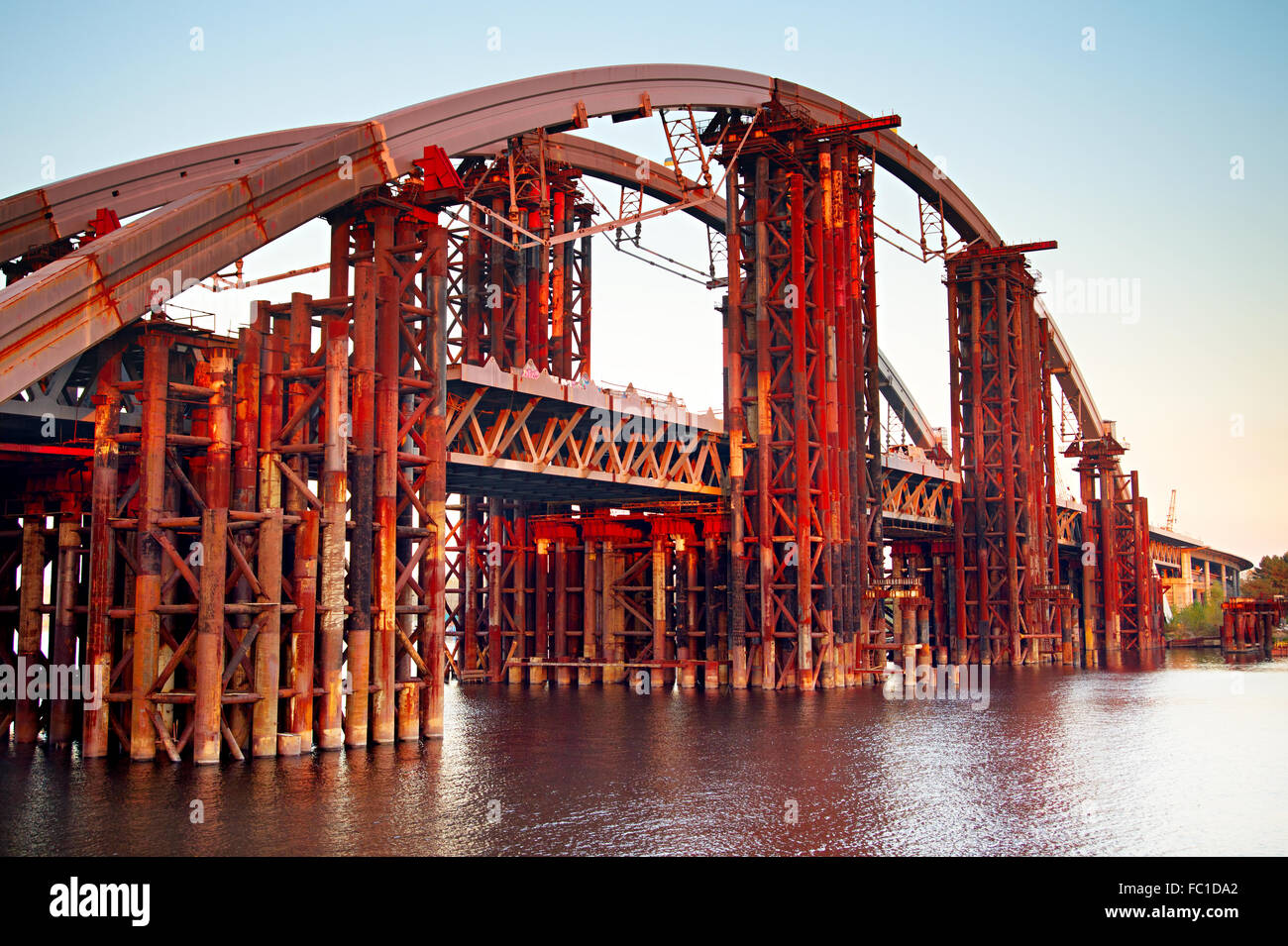 Old metal bridge Stock Photo - Alamy