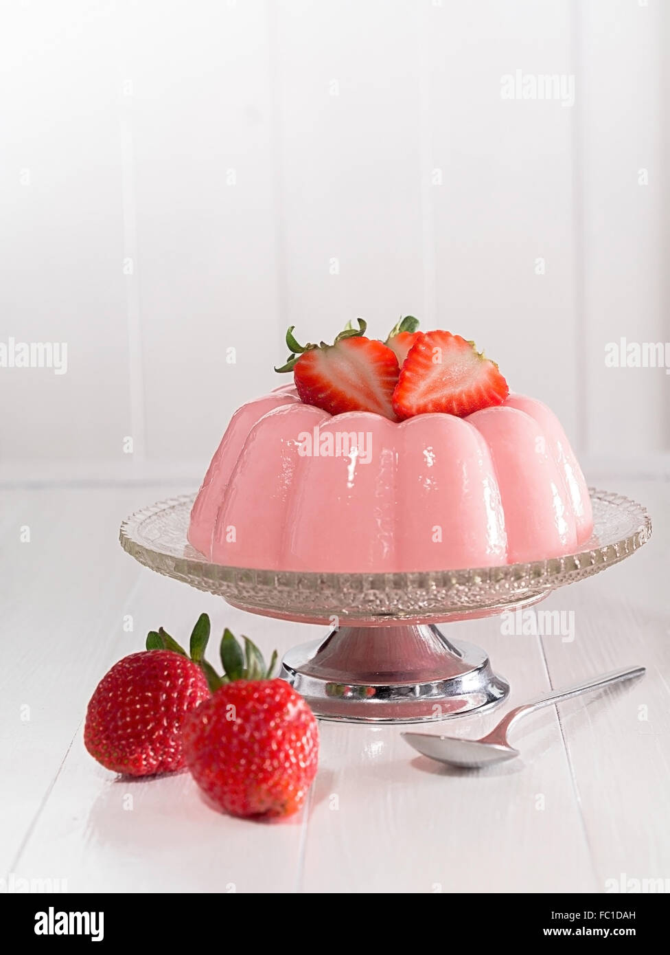 Blancmange Strawberry High Resolution Stock Photography and Images - Alamy