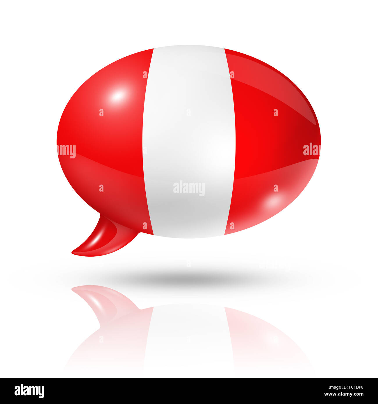 peruvian flag speech bubble Stock Photo - Alamy