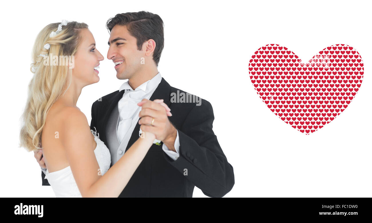 Composite image of sweet married couple dancing viennese waltz Stock ...