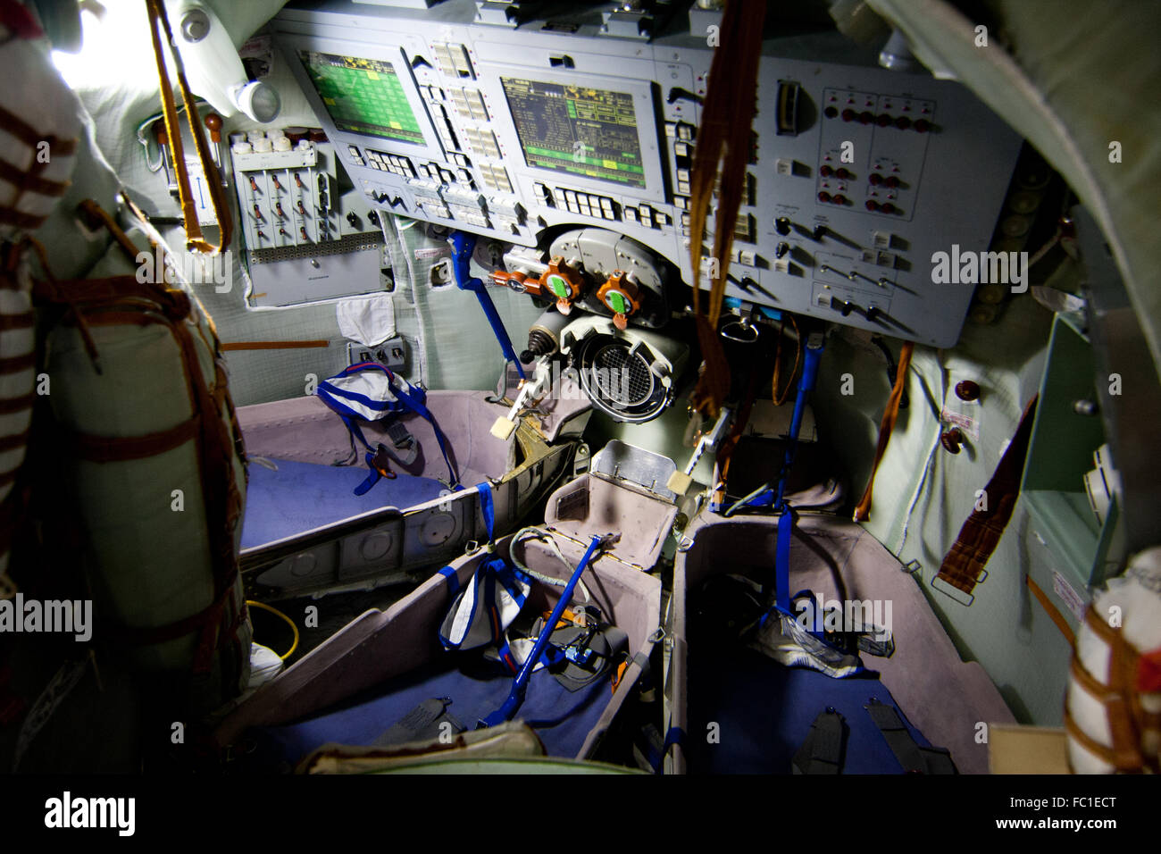 Soyuz space module Inside Stock Photo - Alamy