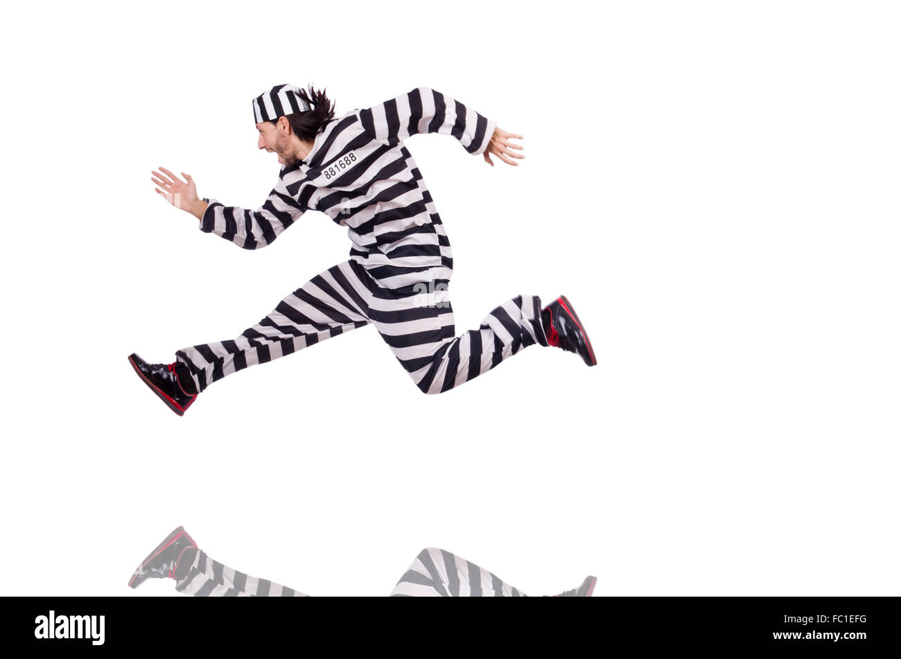 Prison inmate isolated on the white background Stock Photo - Alamy