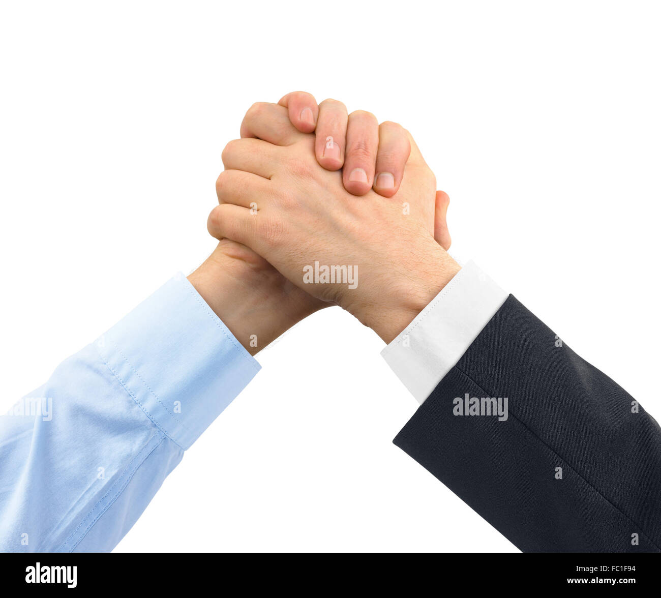 Two greeting hands Stock Photo - Alamy