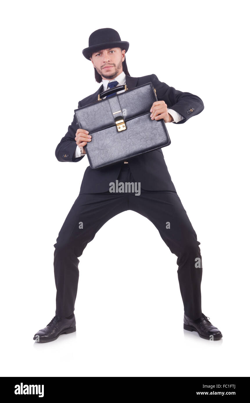 Young businessman isolated on the white background Stock Photo - Alamy