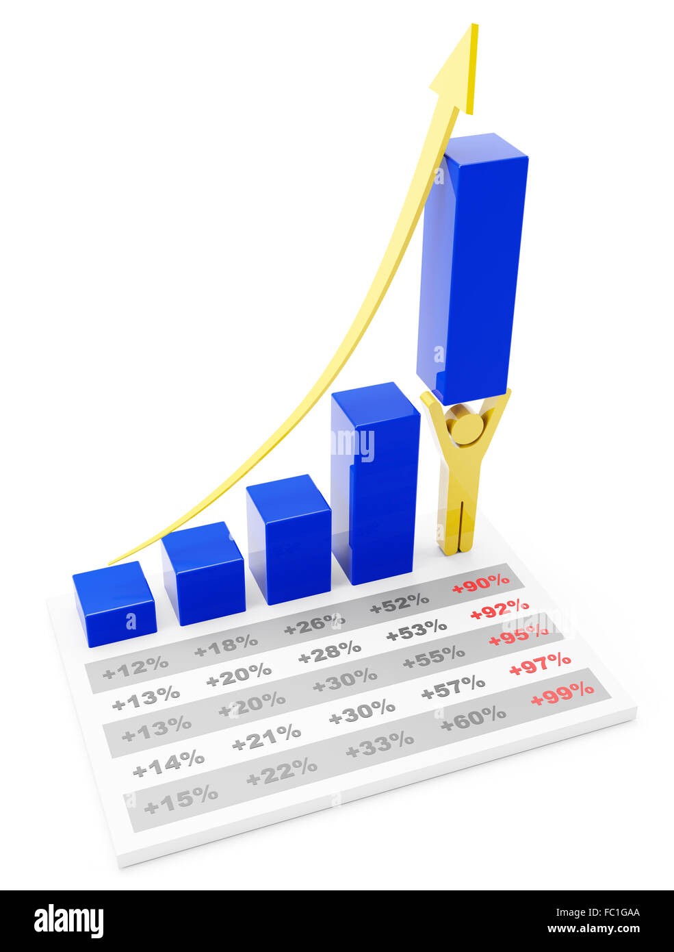 Business growth progress success Cut Out Stock Images & Pictures - Alamy