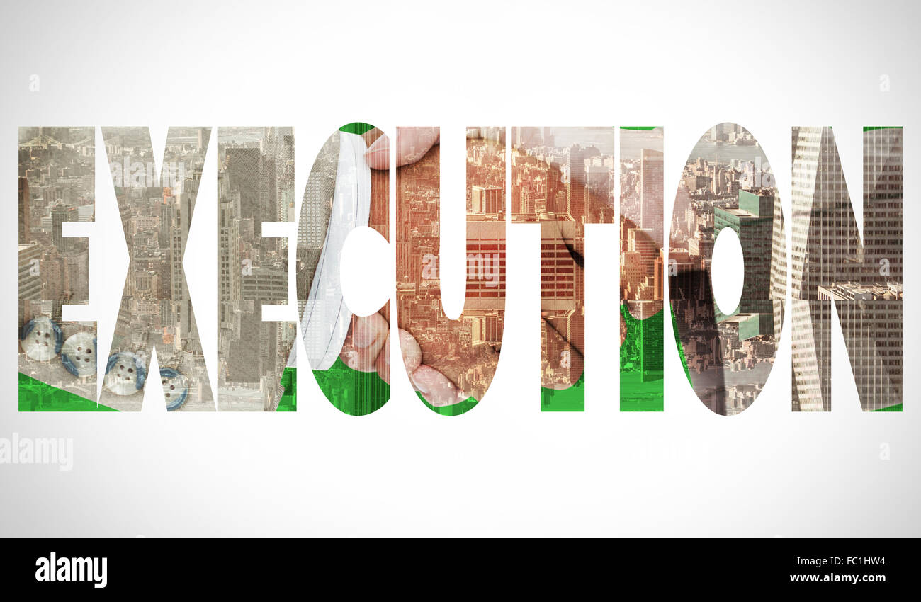 Execution against room with large window looking on city Stock Photo ...