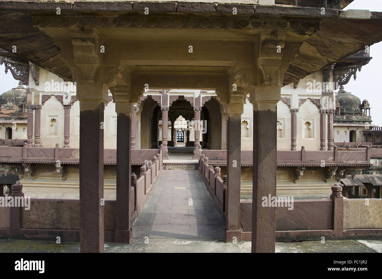 Interior view of Datia Palace. Also known as Bir Singh Palace or Bir ...