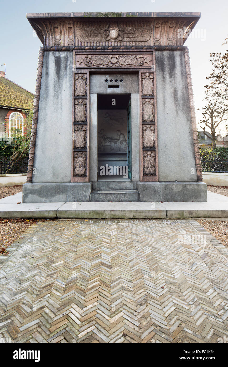 View of Entrance to Mausoleum. Kilmorey Mausoleum, Richmond, United ...