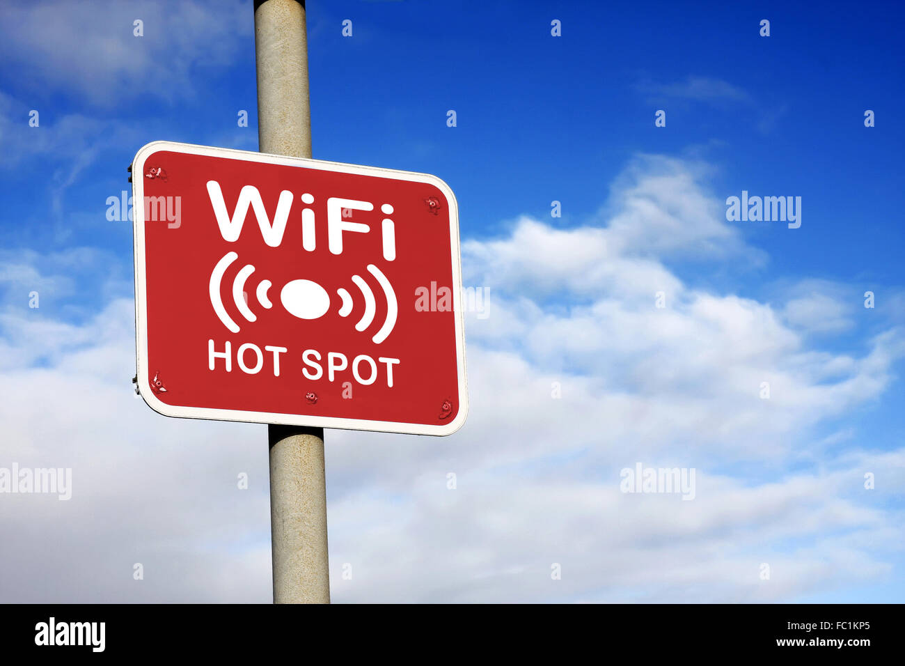 WiFi hotspot sign Stock Photo - Alamy