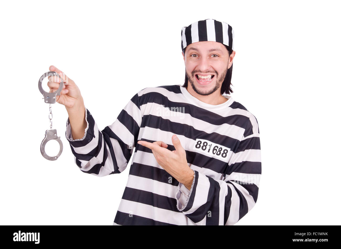 Prison inmate isolated on the white background Stock Photo - Alamy