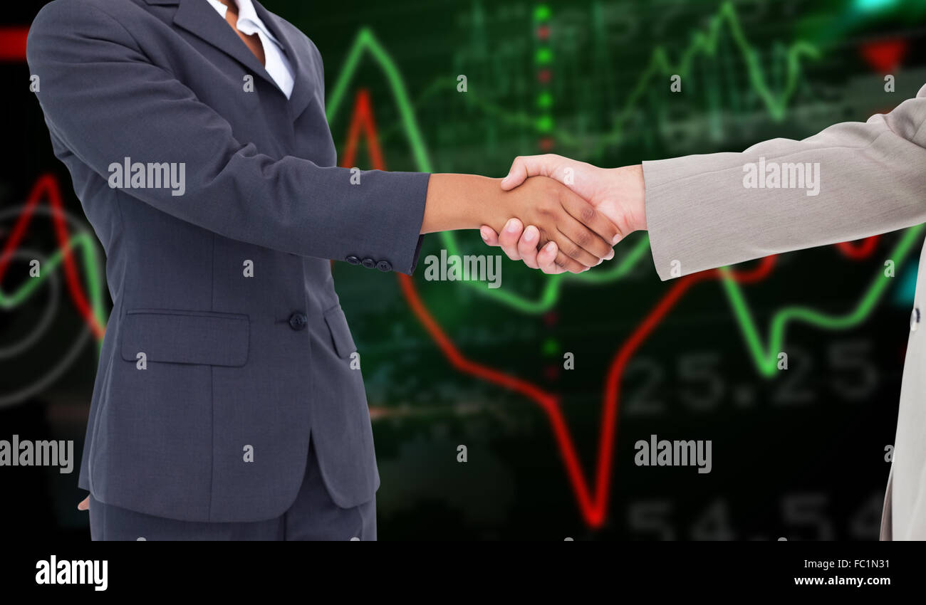 Composite image of side view of hands shaking Stock Photo - Alamy