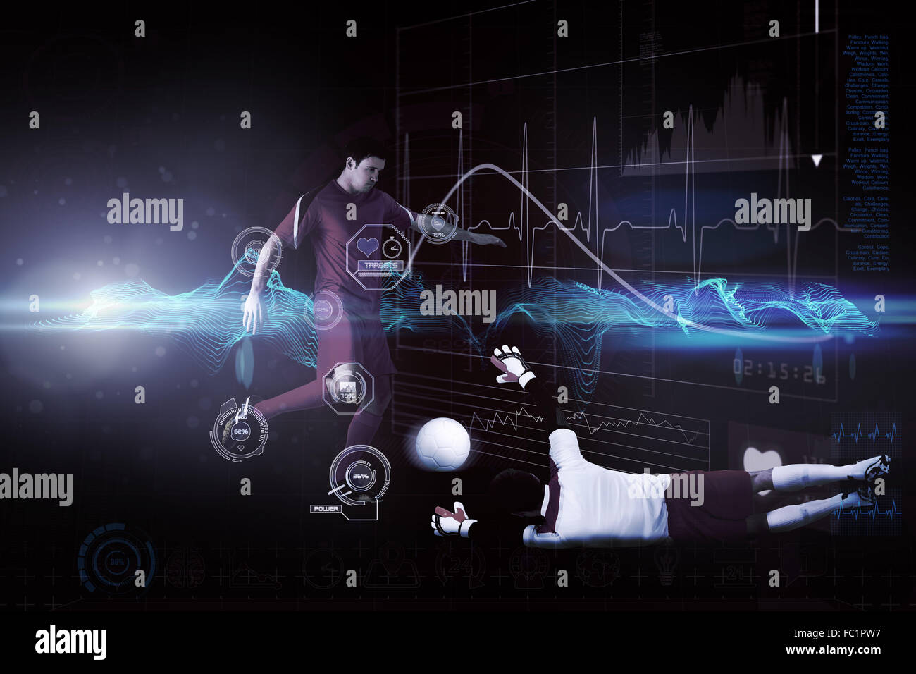 Football heart rate hi-res stock photography and images - Alamy