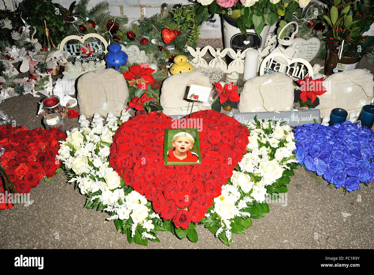 A vigil is held on Wheelwright Street, Islington for Henry Hicks who ...