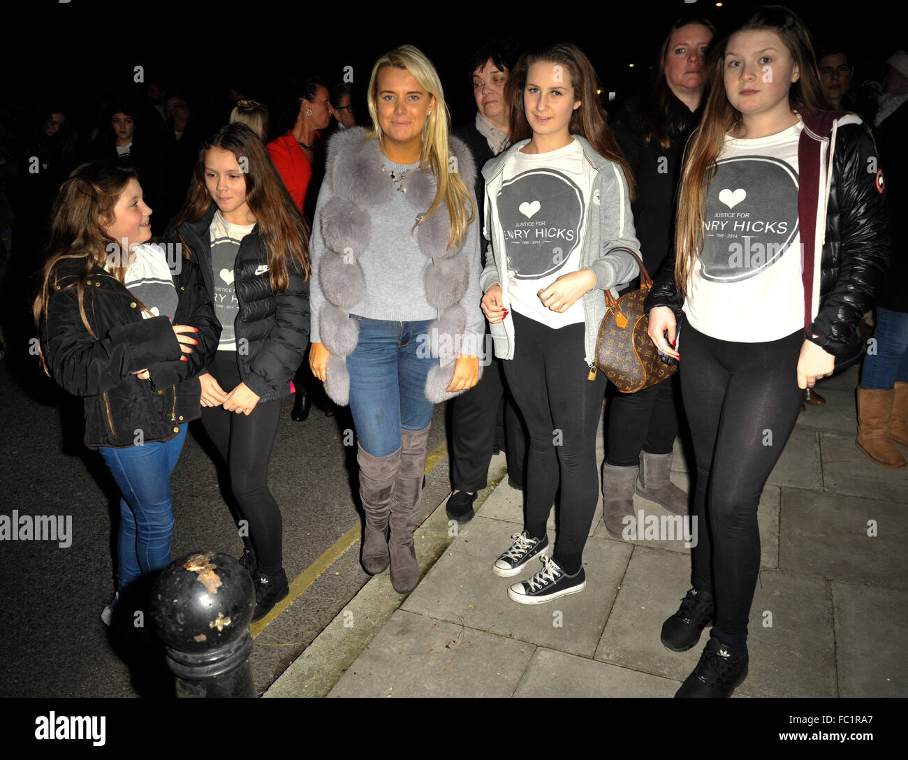 A vigil is held on Wheelwright Street, Islington for Henry Hicks who ...