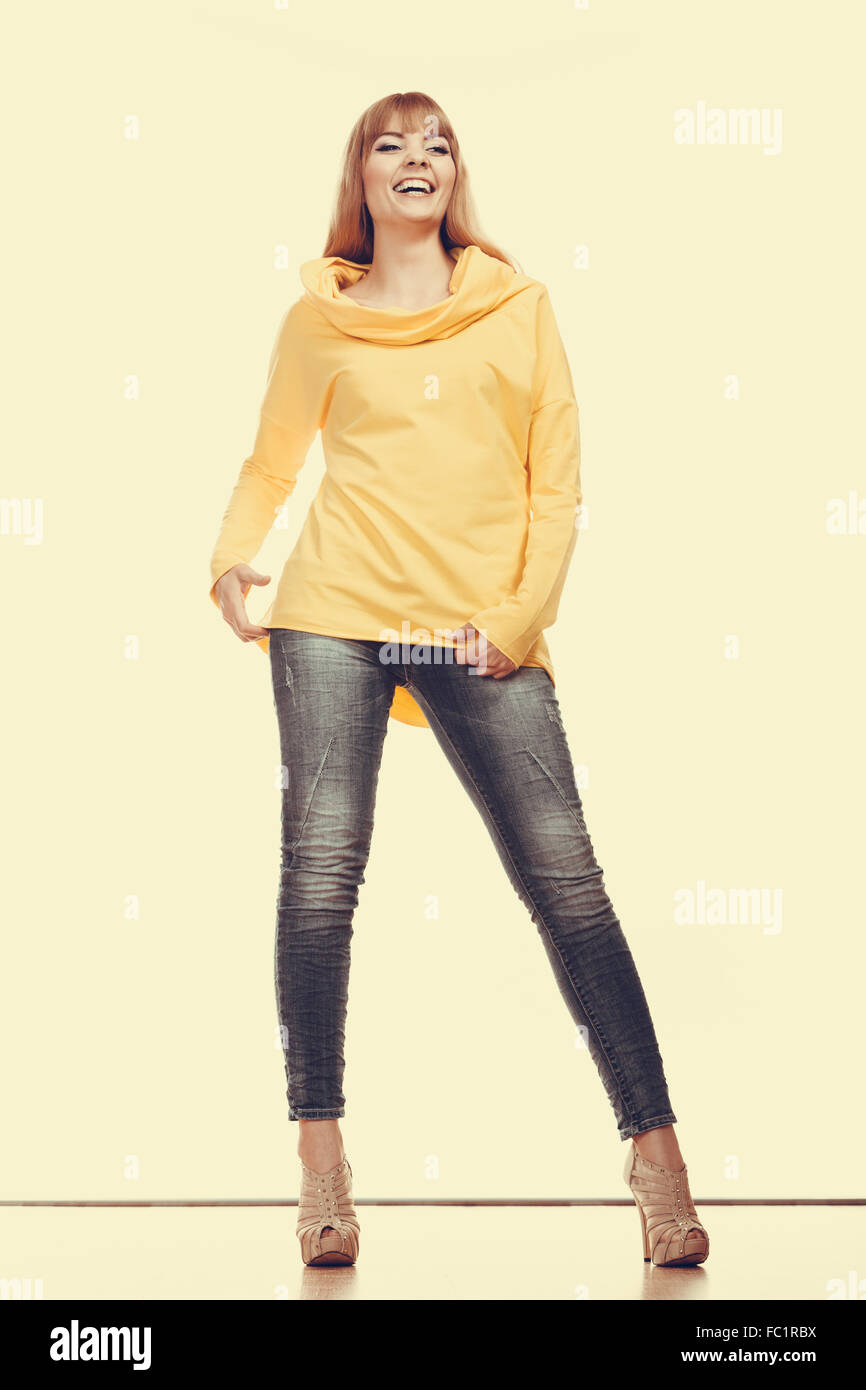 fashionable woman in full length Stock Photo - Alamy