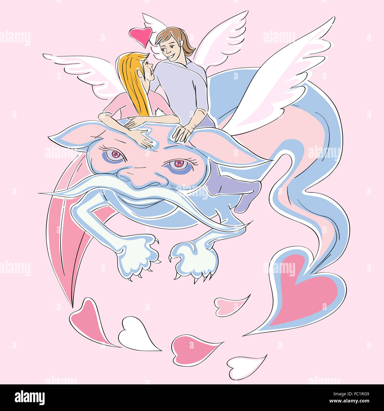 Love dragon hi-res stock photography and images - Alamy
