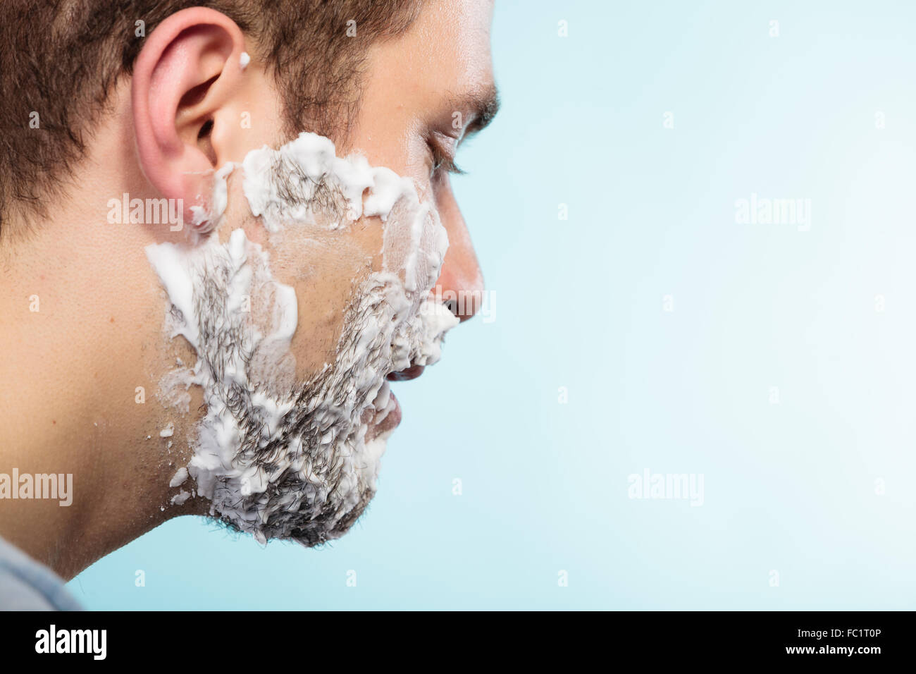Hand face profile model hi-res stock photography and images - Alamy