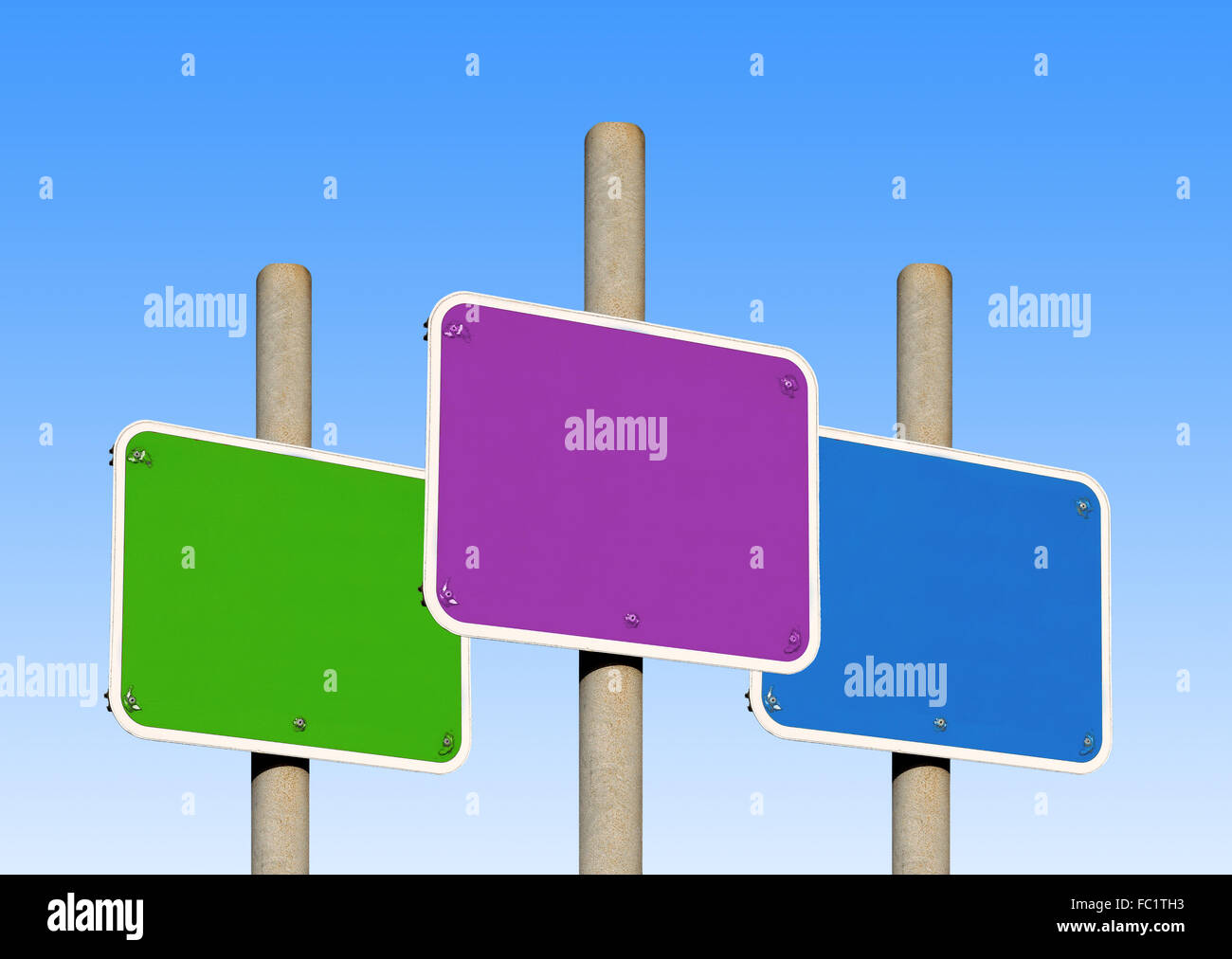 Blank direction signs hi-res stock photography and images - Alamy
