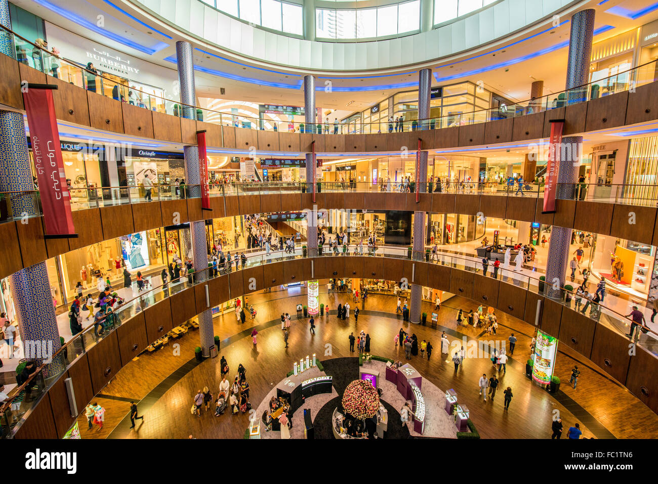 Dubai - AUGUST 7, 2014: Dubal Mall shopping mall on August 7 in Stock ...