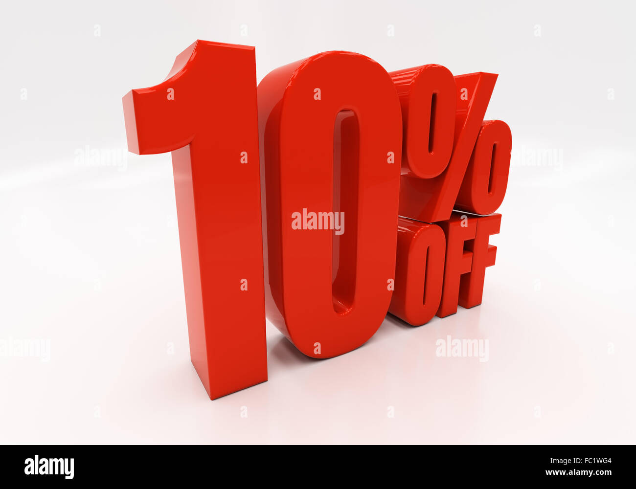 3D 10 percent Stock Photo - Alamy