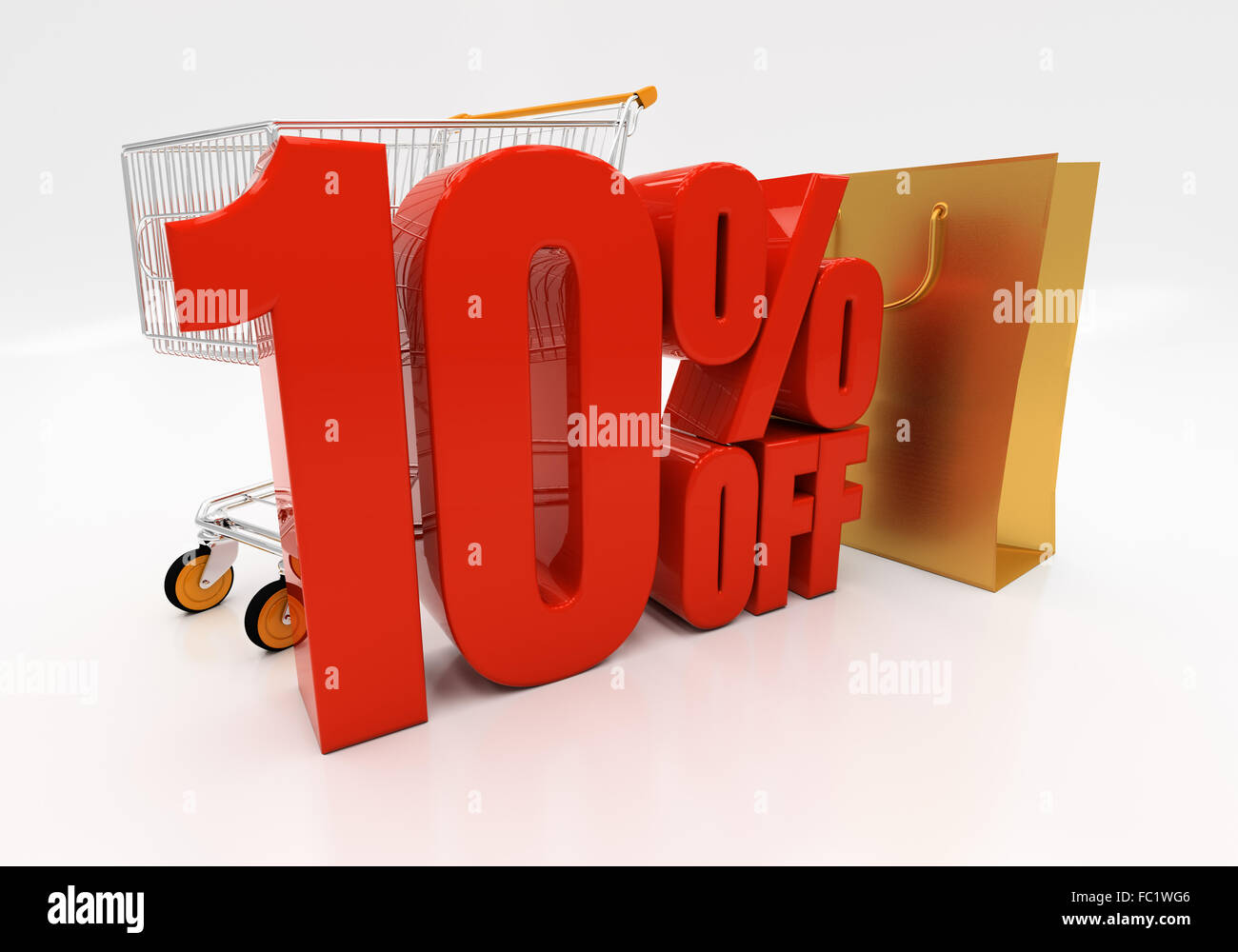 3D 10 percent Stock Photo - Alamy