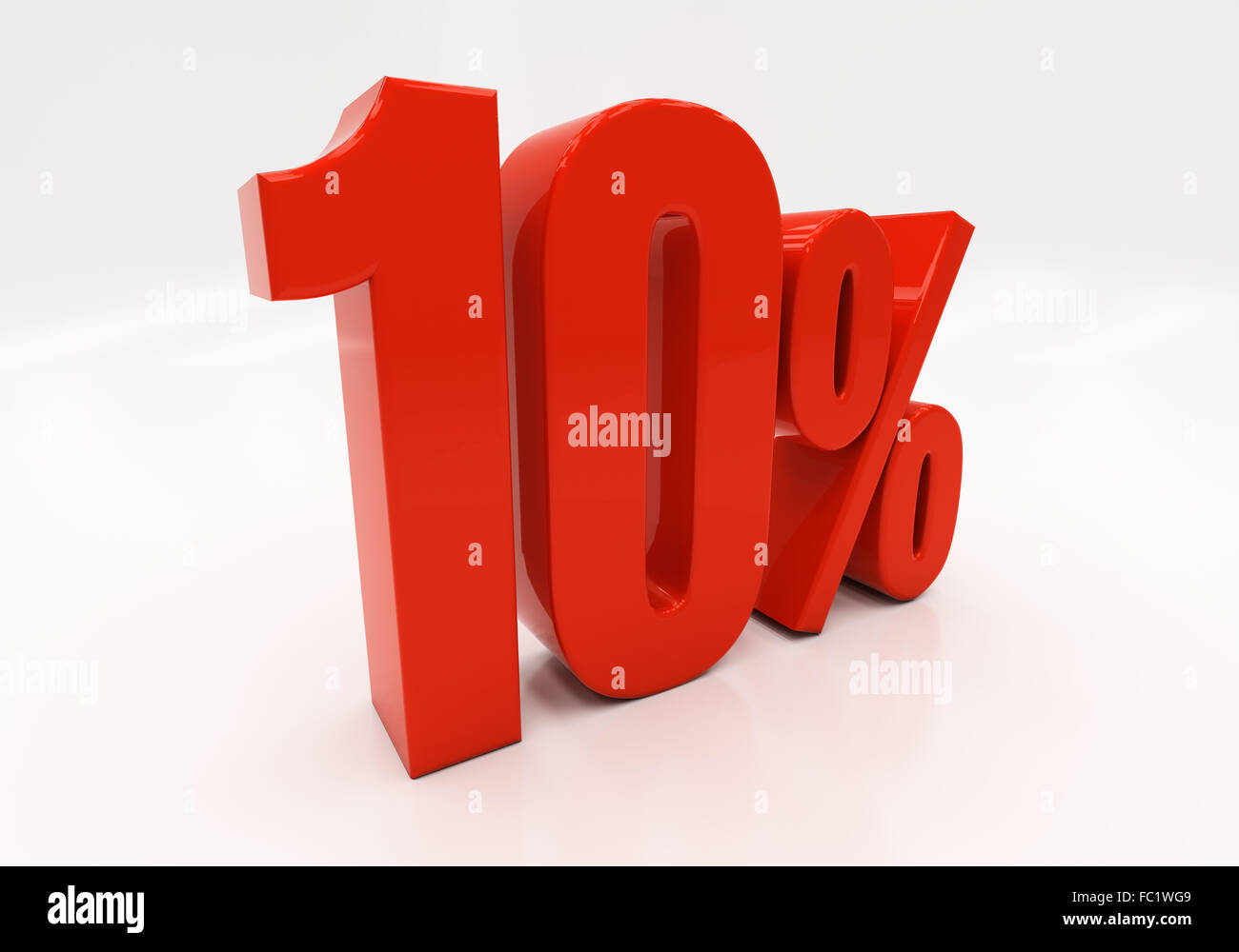 3D 10 percent Stock Photo - Alamy