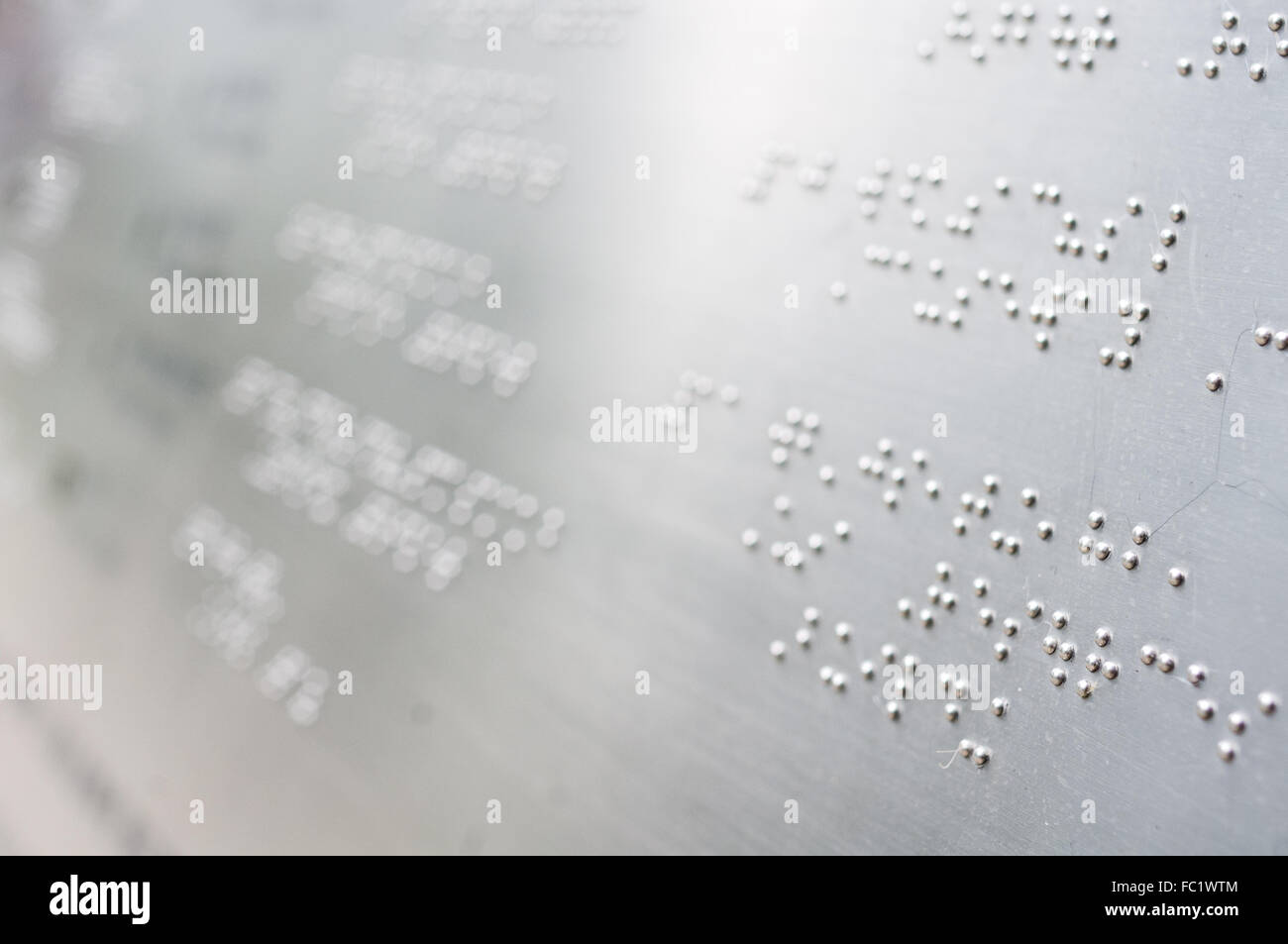 Braille reading bumps Stock Photo - Alamy