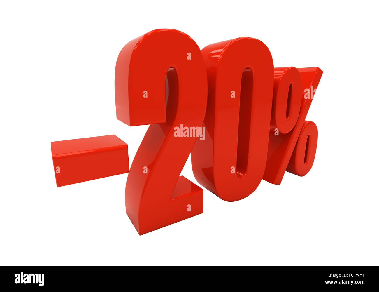 3D 20 percent Stock Photo - Alamy