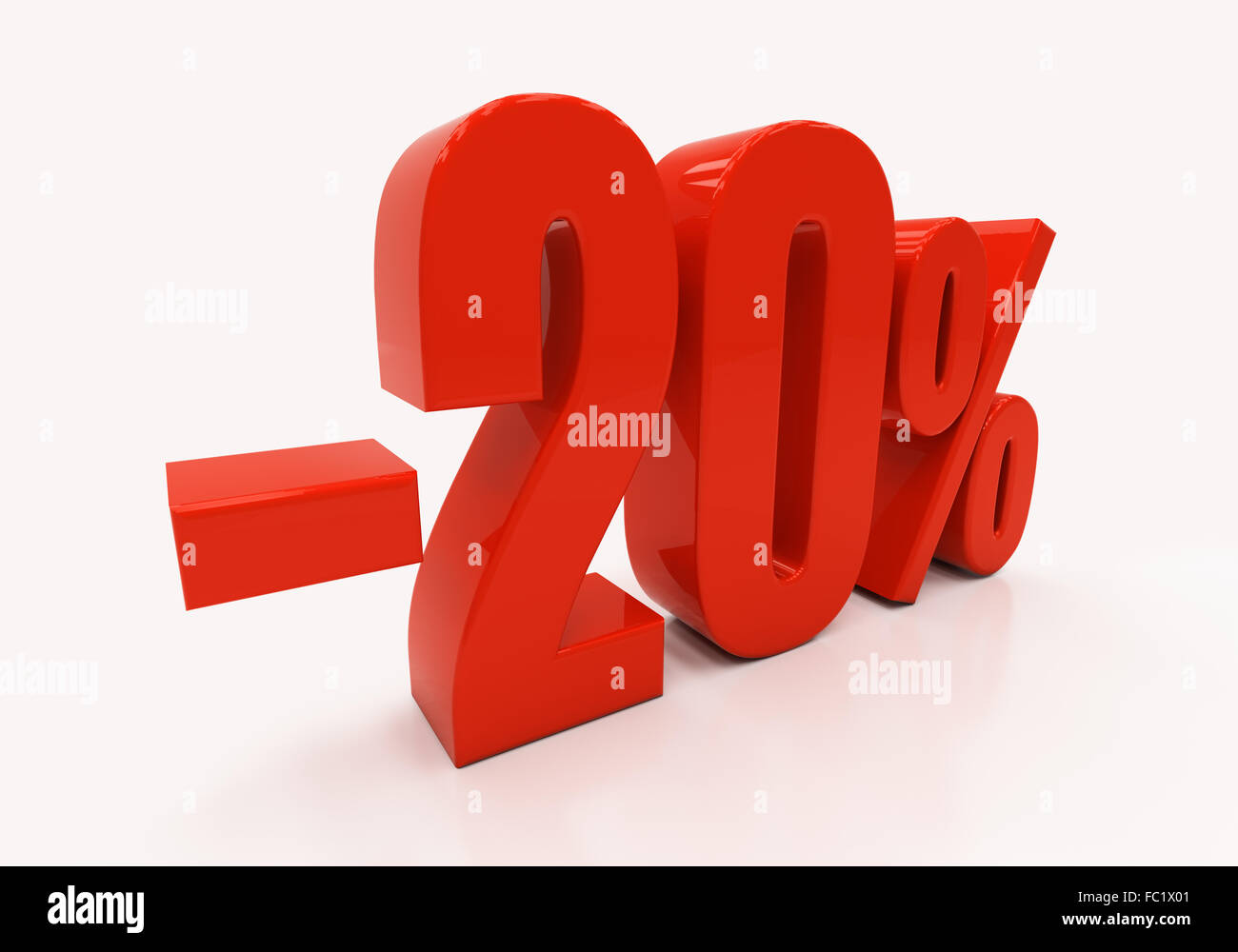 3D 20 percent Stock Photo - Alamy