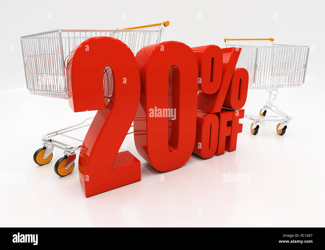 3D 20 percent Stock Photo - Alamy